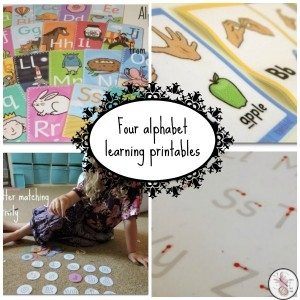 Four Printables For Alphabet Learning - Diary of a First Child
