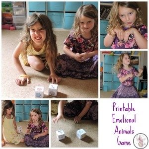 Printable Emotional Animals Game - Diary of a First Child