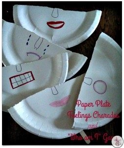 Paper Plate Feelings Charades - Diary of a First Child