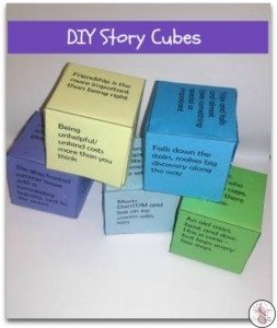 DIY Story Cubes {And Free Story Elements Download} - Diary of a First Child