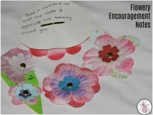 Flowery Encouragement Notes {BostikBloggers} - Diary of a First Child