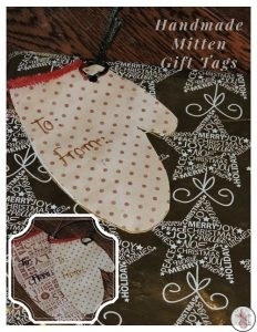 Handmade Mitten Gift Tag Crafts #BostikBloggers - Diary of a First Child